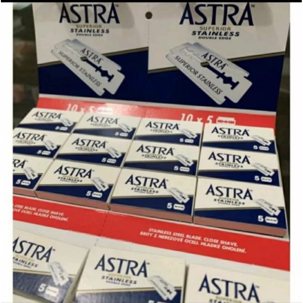 Jual Pisau Silet Astra Superior Stainless Original/Silet Pisau Cukur Kumis | Shopee Indonesia