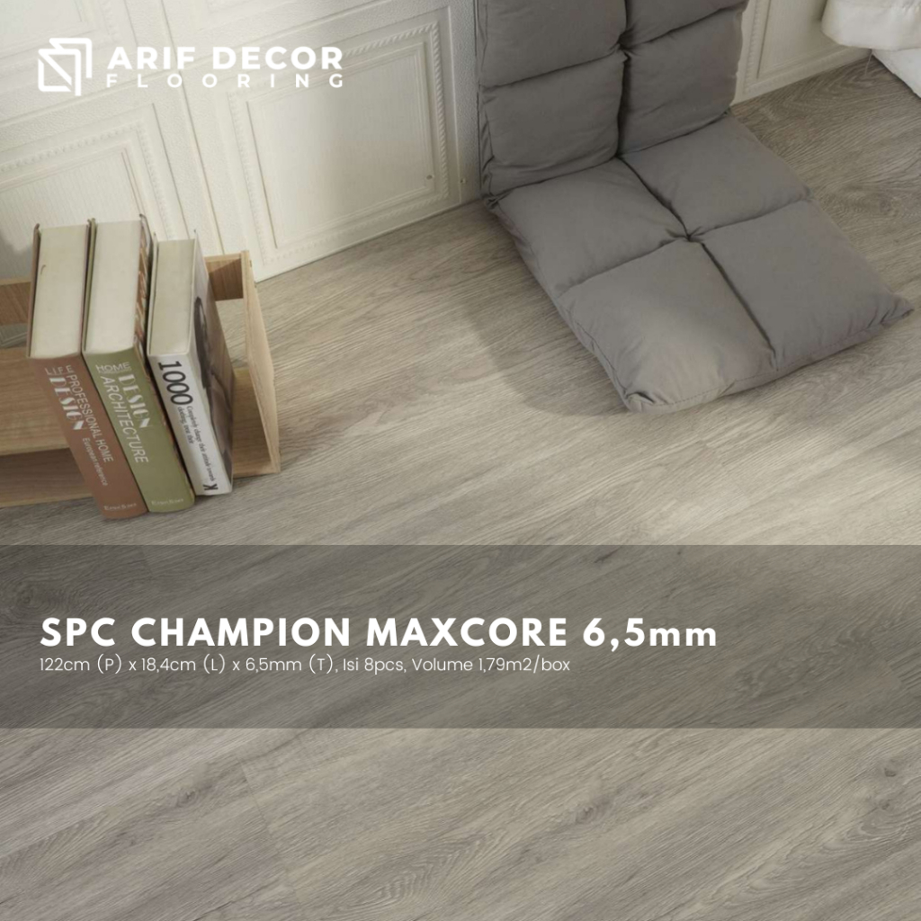 Jual SPC Champion Maxcore Tebal 6,5mm motif wood - spc flooring klik ...