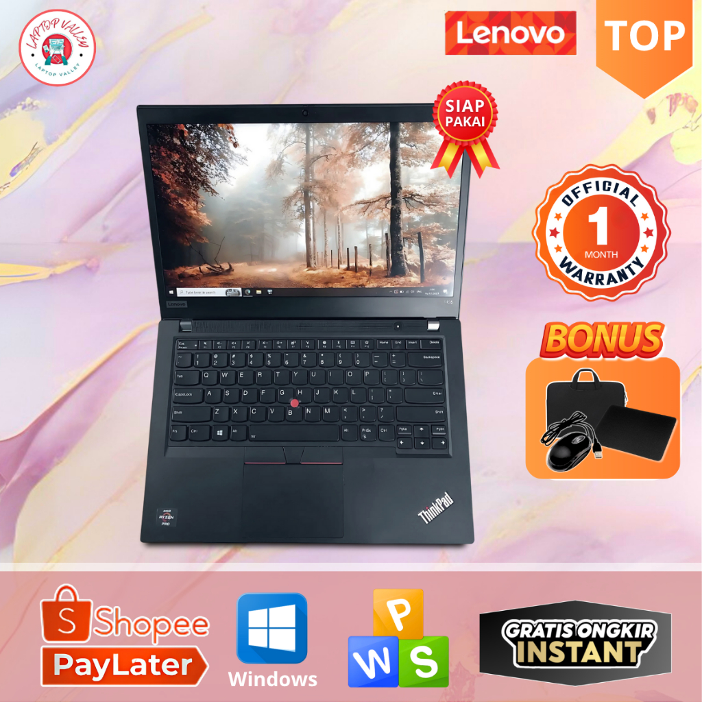 Jual Laptop Lenovo Thinkpad T495/T495S AMD RYZEN 5/7 PRO Layar 14 Inch ...