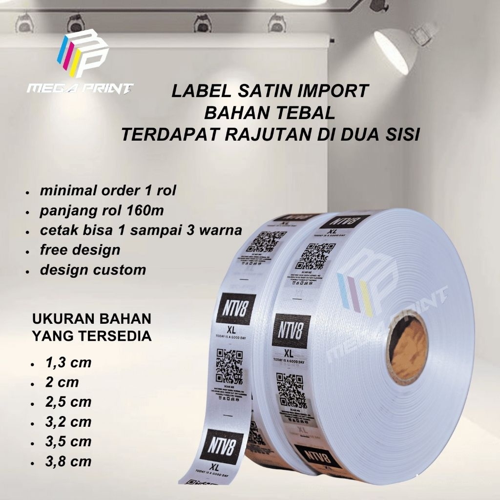 Jual Label Satin Premium, Label Satin Custom, Label Satin printing ...