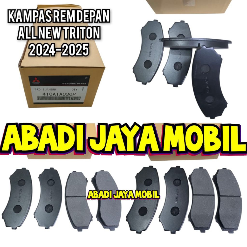 Jual BRAKE PAD DEPAN TRITON ALL NEW TRITON 2024 2025 KAMPAS REM DEPAN ...