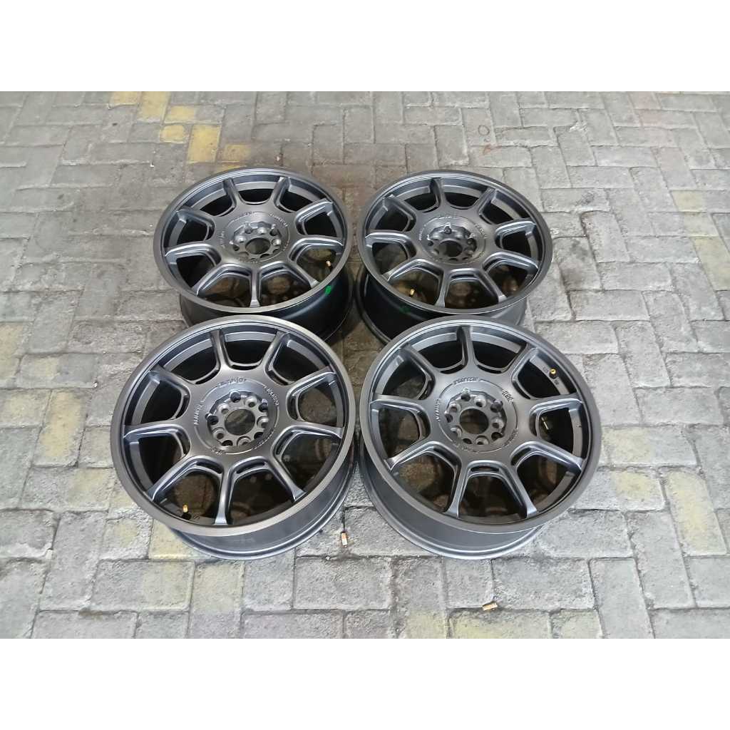 Jual VELG MOBIL RACING JELIMPO HSR RING 18 LEBAR 8 LUBANG BAUT PCD 5X100, 5X114 ET42 PELEK ...