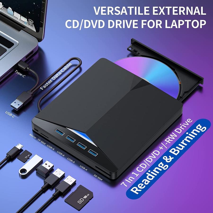 Jual DVD RW External USB 3.0 - 7 in 1 High Quality DVD RW Combo ...