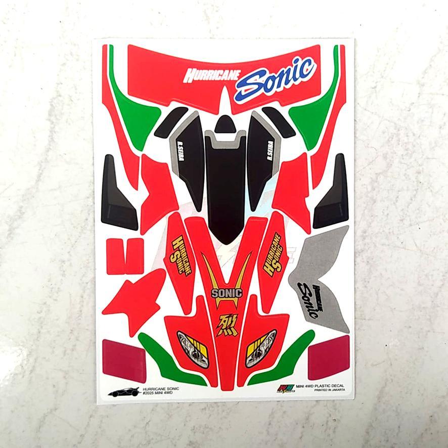 Jual Stiker Hurricane Sonic - Body Putih - Vinnyl Lam. Glossy | Shopee ...