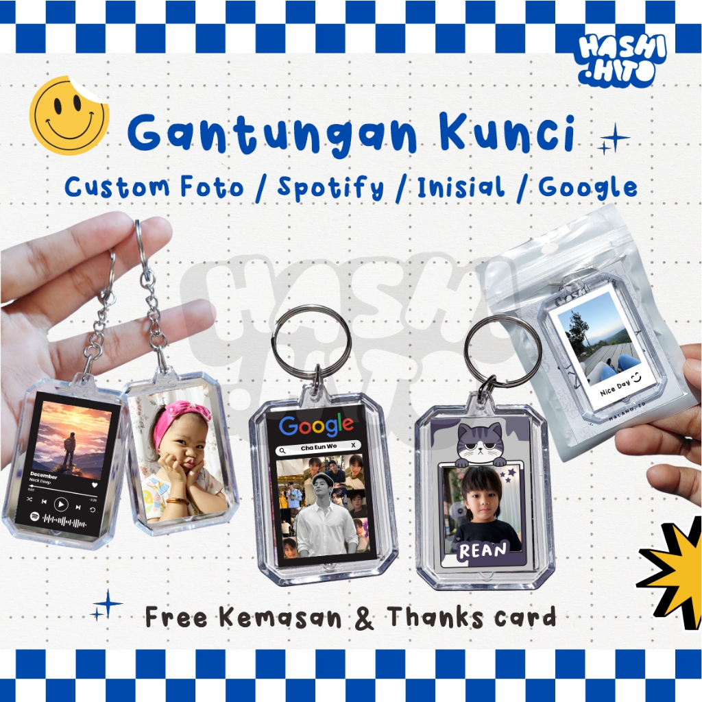 Jual GANTUNGAN KUNCI CUSTOM FOTO / CUSTOM SPTIPY + BARC0D3 / GANTUNGAN ...