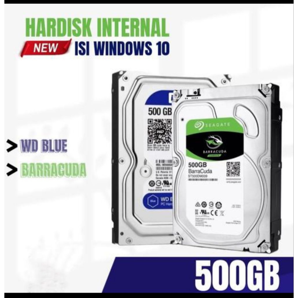 Jual HARDISK ISI WINDOWS 10 64 BIT 500GB FOR CPU KOMPUTER SIAP PAKAI ...