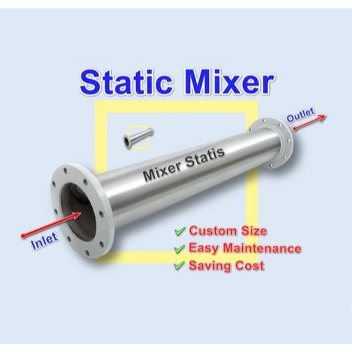 Jual Static Mixer 1 1/2 inch | Static Mixer DN40 | Static Mixer ...