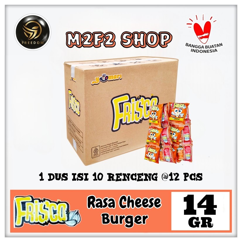 Jual Frisco Snack Cheese Burger Flavour | Makanan Ringan Ekstrudat Rasa ...