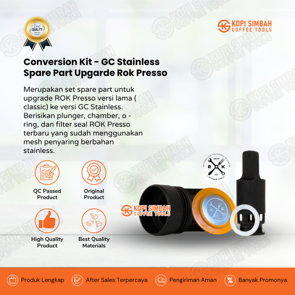 Jual Spare Part Conversion Kit ROK Presso GC SS Stainless Set Suku ...