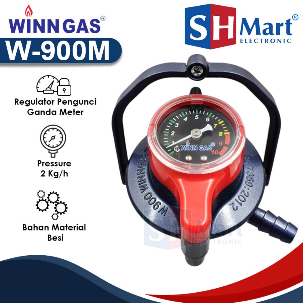 Jual REGULATOR GAS WINN GAS W900M / W900 TRIPLE LOCK KEPALA GAS LOW ...