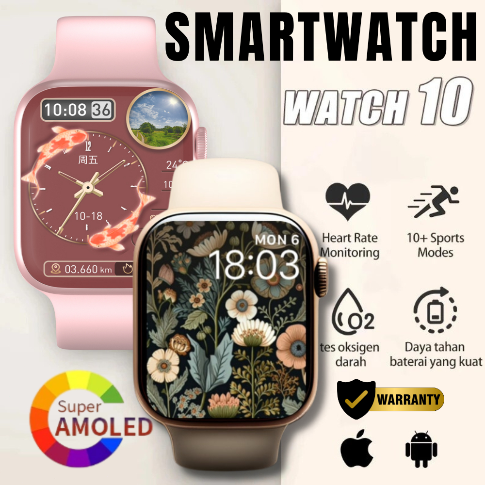 Jual [ COD+Garansi] SmartWatch 10 Pro Max Bluetooth Call Jam Tangan ...