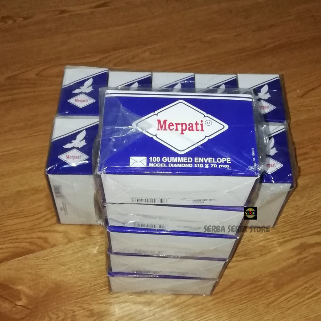 Jual AMPLOP MERPATI KECIL 1PAX ISI 100 LBR/AMPLOP SERBAGUNA/AMPLOP ...