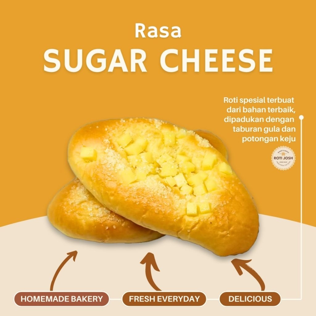 Jual Roti Sugar Cheese - Roti Josh. (pesan sebelum jam 4 sore dikirim ...