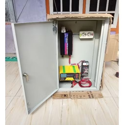 Jual Box panel inverter PLN cas aki otomatis box PLTS modul ATS ...