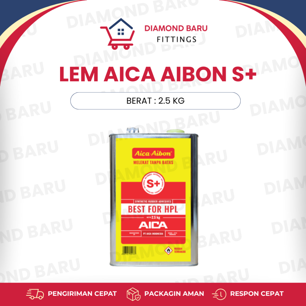 Jual Lem Aica Aibon S+ New Formula 2.5 kg / Lem Kuning HPL & Melamine ...
