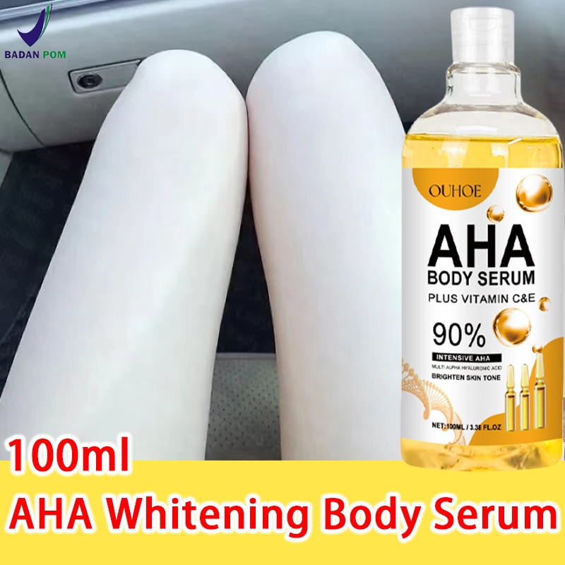 Jual AHA Body Serum 100ml | Serum Badan Whitening & Moisturising | Hand ...