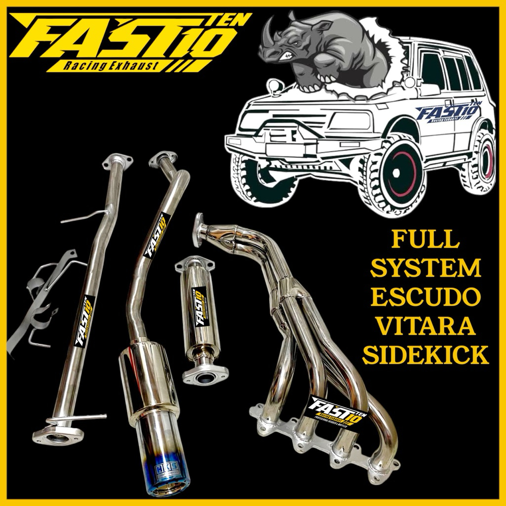 Jual KNALPOT VITARA ESCUDO AIDEKICK KNALPOT RACING FULL SYSTEM VITARA ...