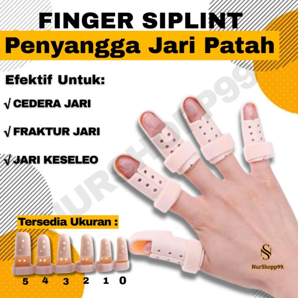 Jual Finger Splint Penyangga Jari Patah Trigger Finger Terapi Jari ...
