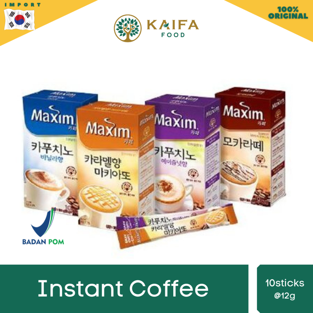 Jual MAXIM COFFEE LATTE - Kopi Instan dengan cita rasa Cafe khas Korea ...