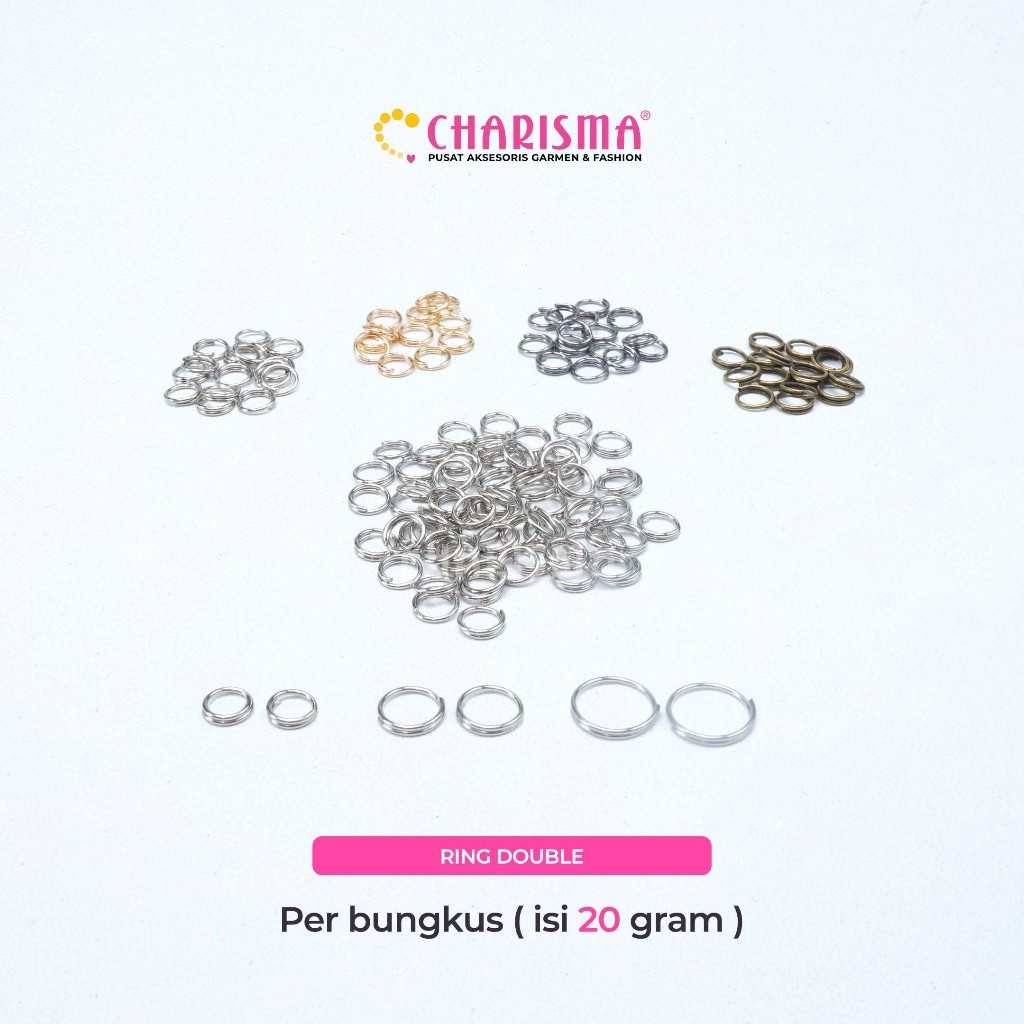 Jual Charisma Ring Double Gantungan Kunci - Ring Pipih Gantungan ...