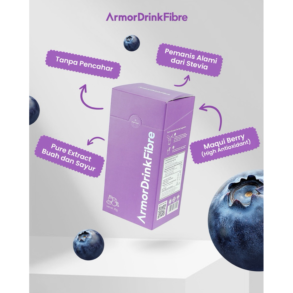 Jual ARMOR FIBRE DRINK - Serat Alami untuk Berat Badan & Pencernaan ...