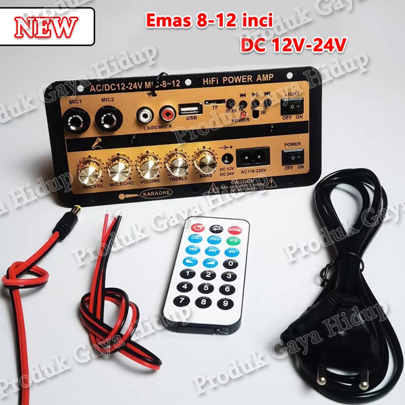 Jual Emas D30 Amplifier Board Karaoke Audio Bluetooth USB FM Radio TF ...