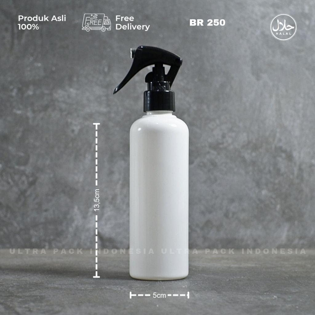 Jual Kemasan Botol Triger Spray Isi Ulang - BOTOL PET BR 250ML PUTIH ...