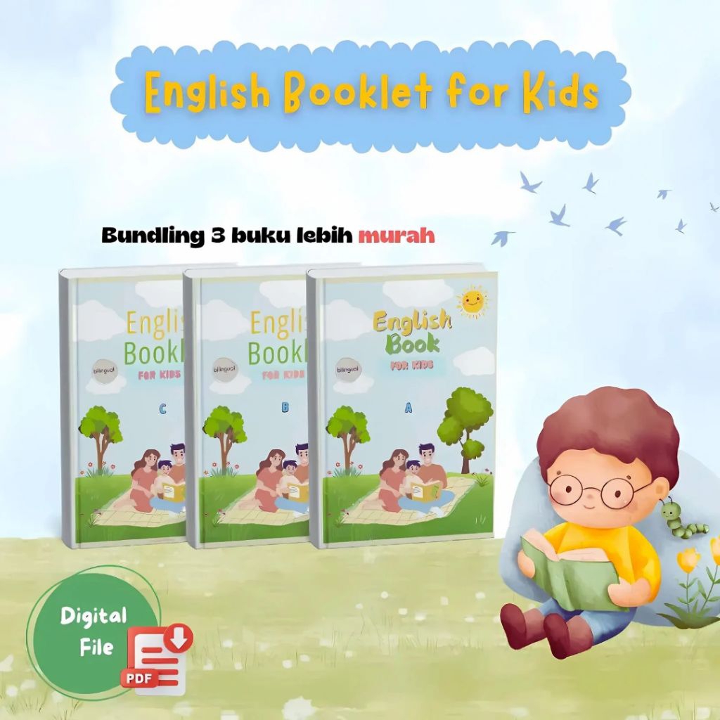 Jual Bundling English Booklet For Kids 3in1 (Vol. A, B, dan C) | Paket ...