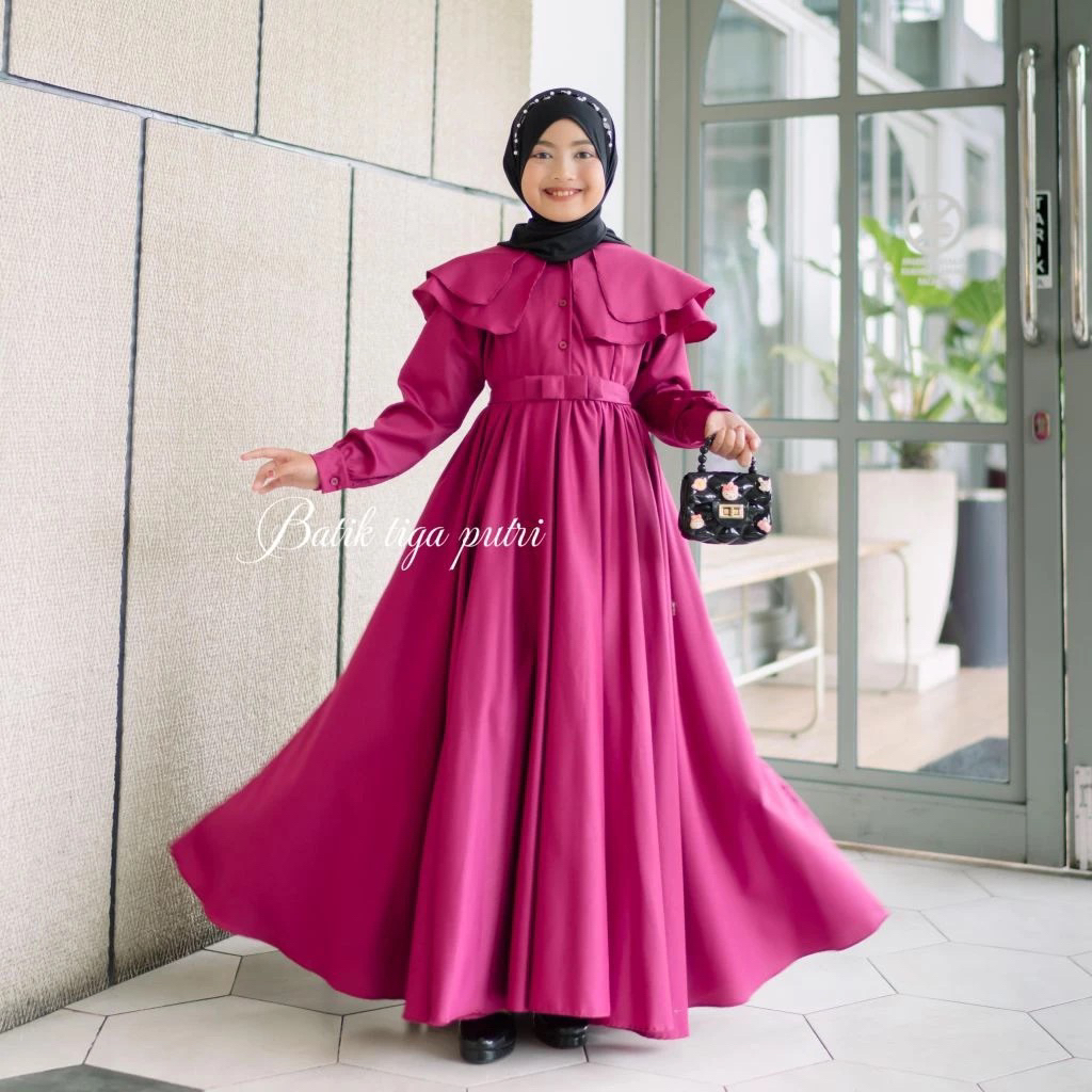 Jual gamis anak prempuan amenaa dress gamis toyobo gamis polos dress ...