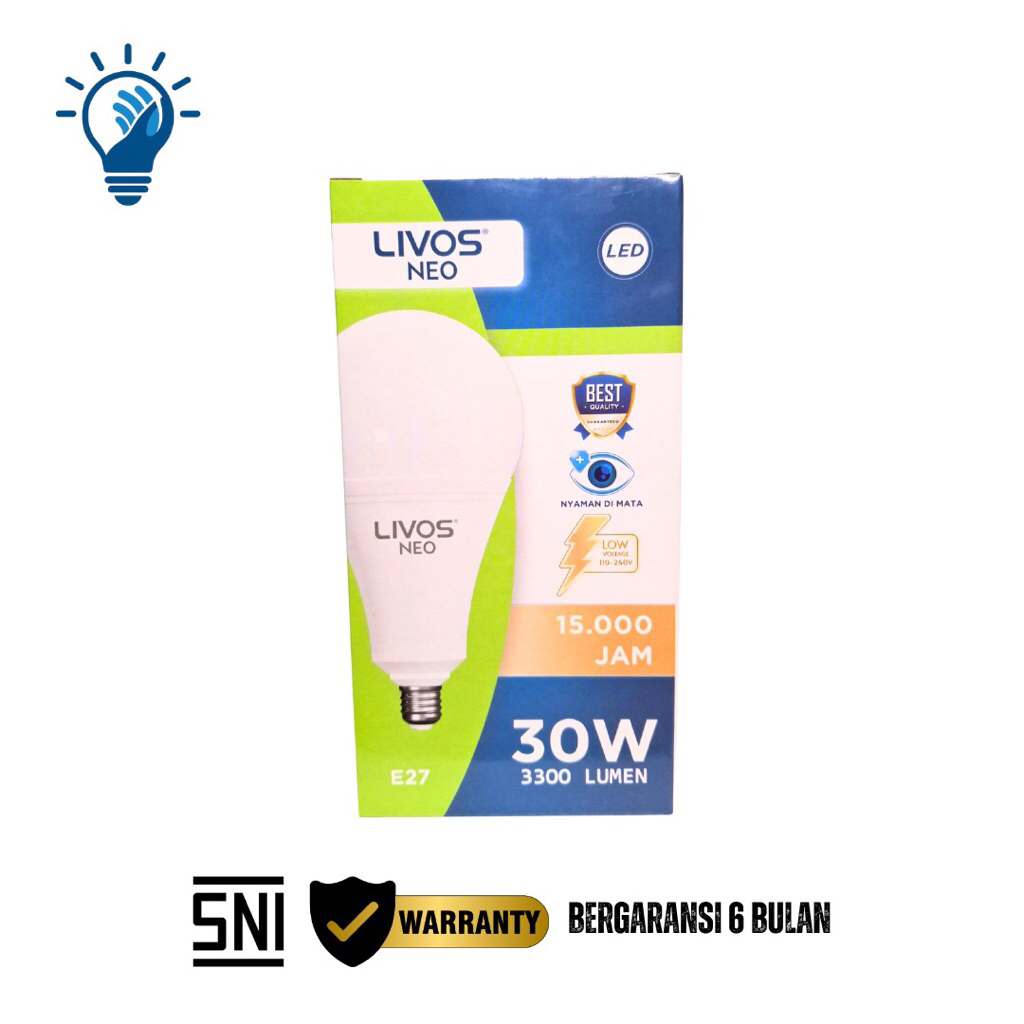 Jual Livos Lampu LED A-Bulb Neo 30 Watt Cool Day Light (SNI) | Shopee ...