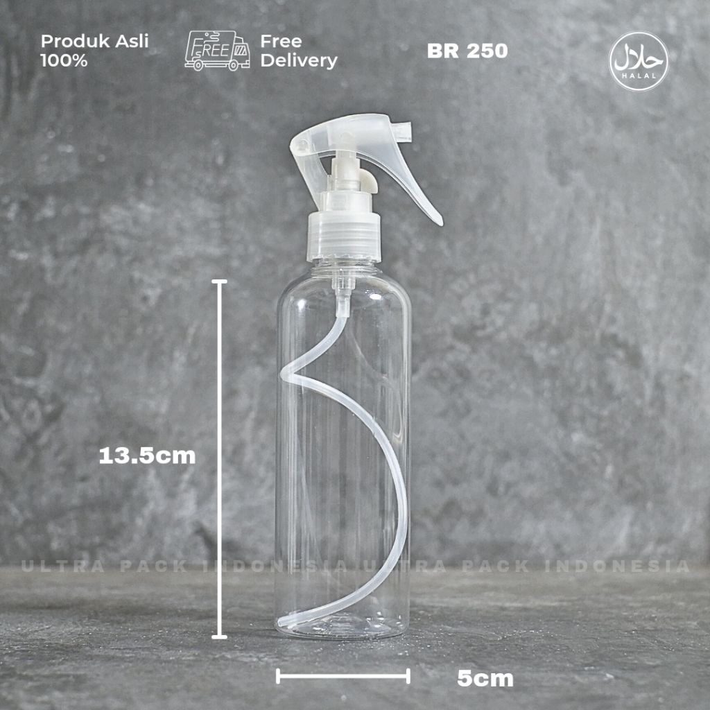 Jual Kemasan Botol Triger Spray Isi Ulang - BOTOL PET BR 250ML CLEAR ...