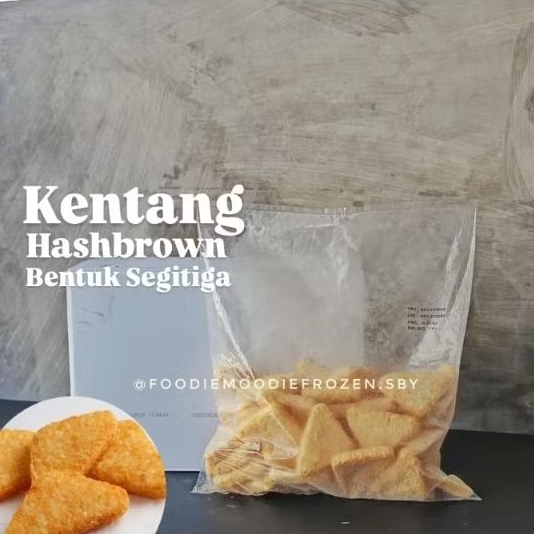 Jual FROZEN- Kentang hashbrown triangle snowvalley/ french fries ...