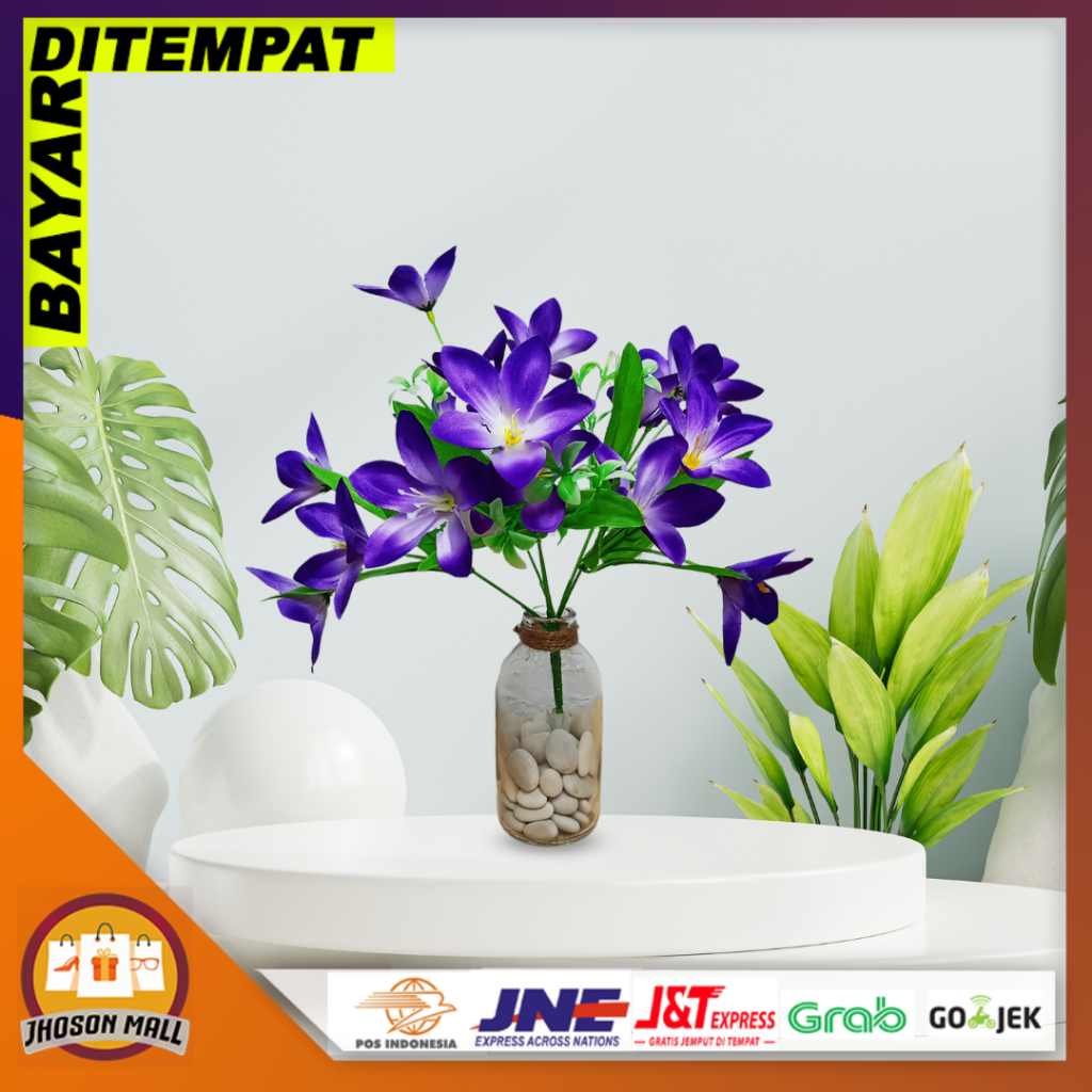 Jual JM Bunga Tangkai Bakung Bunga Lily Hiasan Dekorasi Rumah Import ...