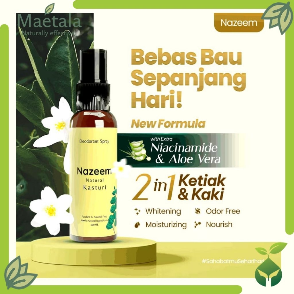 Jual Deodorant Spray Tawas Penghilang Bau Ketiak dan Kaki - Nazeem ...