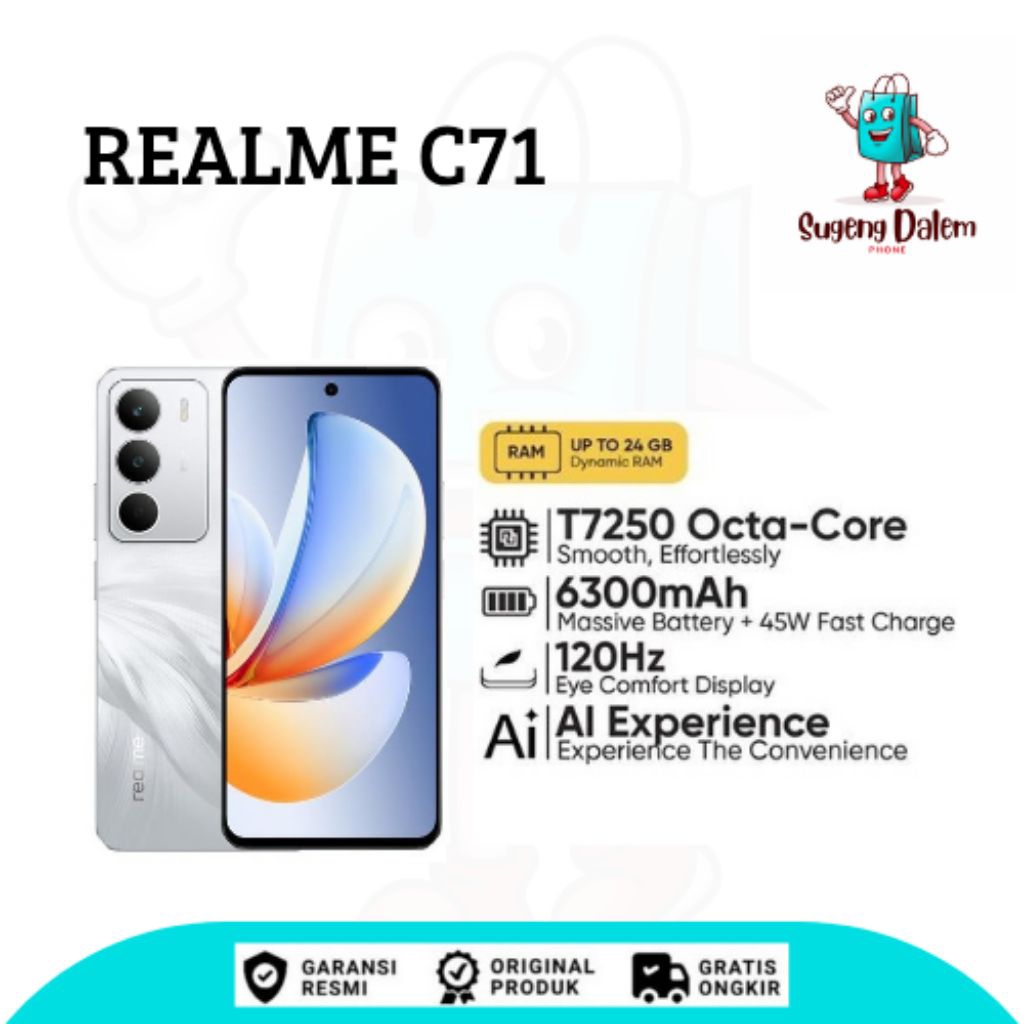 Jual Realme C71 4/128 6/128 8/128GB Garansi Resmi | Shopee Indonesia