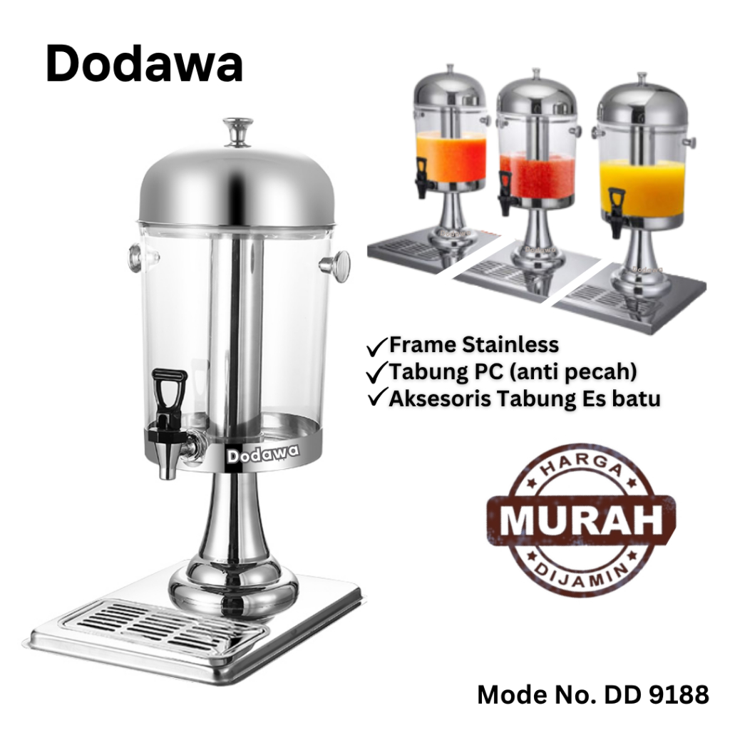 Jual Juice dispenser (STAINLESS) 8 Liter / water tank dispenser / jus ...