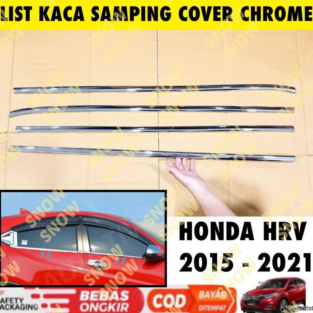 Jual List Kaca Samping Honda Hrv HR-V 2015 2016 2020 2021 Cover Chrome ...