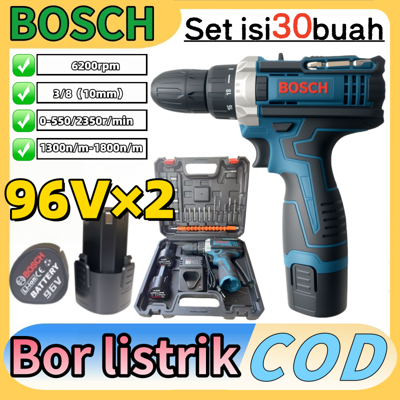 Jual BOSCH Tangan Cordless Battery Bor Cordless Power Drills Kit ...