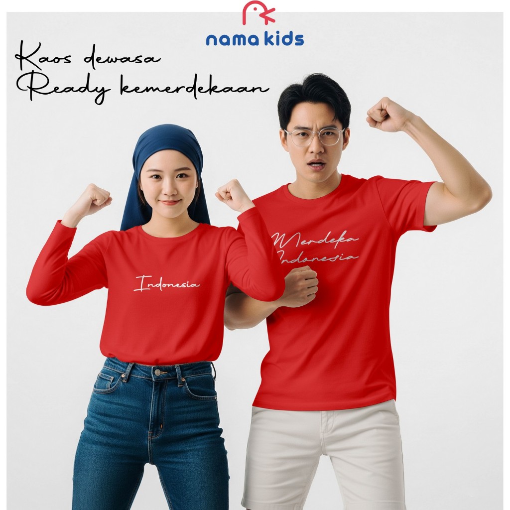 Jual Kaos Dewasa Sablon Tema Kemerdekaan Indonesia 17 Agustusan HUT RI Kaos Lengan Panjang dan ...