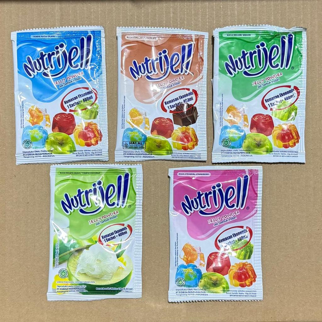 Jual Nutrijell 10 gr - Jelly Powder Nutrijel kemasan ekonomis - varian ...