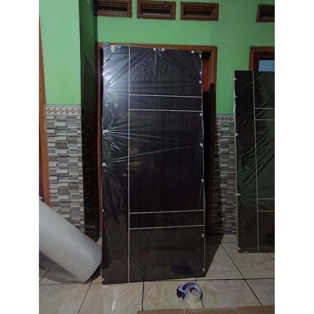 Jual PINTU MINIMALIS WARNA HITAM|| pintu rumah || pintu murah ...