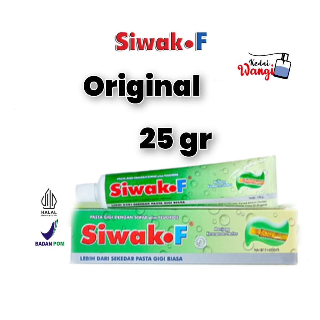 Jual Pasta Gigi Siwak F Original 25 Gram Travel Size Halal Toothpaste ...