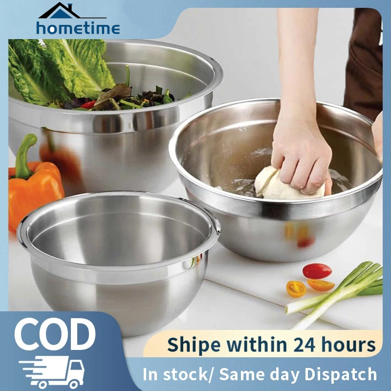 Jual Mixing Bowl Stainless Baskom Stainless Tebal Stenlis Bowl ...