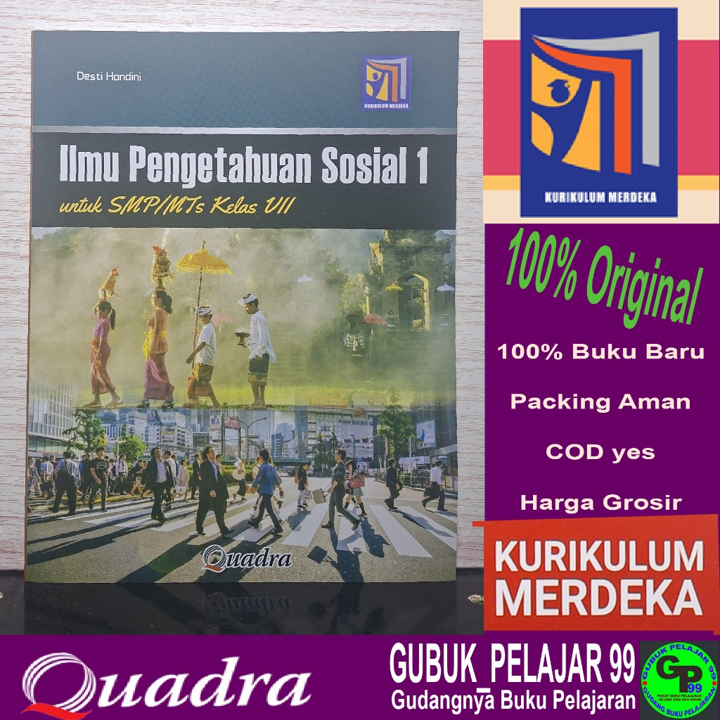 Jual Ilmu Pengetahuan Sosial (IPS 1) Kelas 7/VII Untuk SMP/MTS KURIKULUM MERDEKA Penerbit ...
