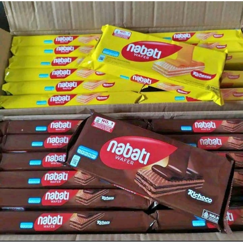 Jual {READY} 1 DUS WAFER NABATI 110g ISI 24 / WAFER NABATI 5000, SNACK ...