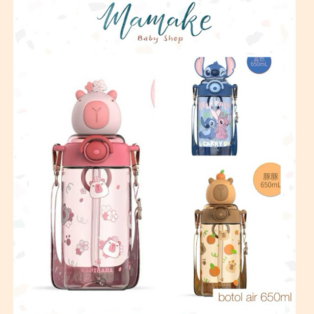 Jual botol air karakter capybara sticth lilo 650ml | Shopee Indonesia