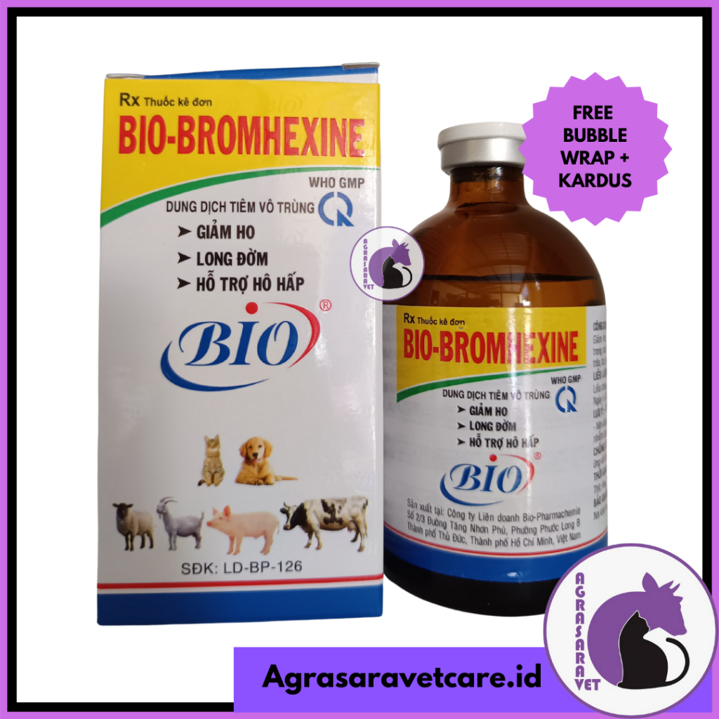 Jual Bio-Bromhexine 100 Ml - Bio Bromhexine Obat Pengencer Dahak Hewan ...