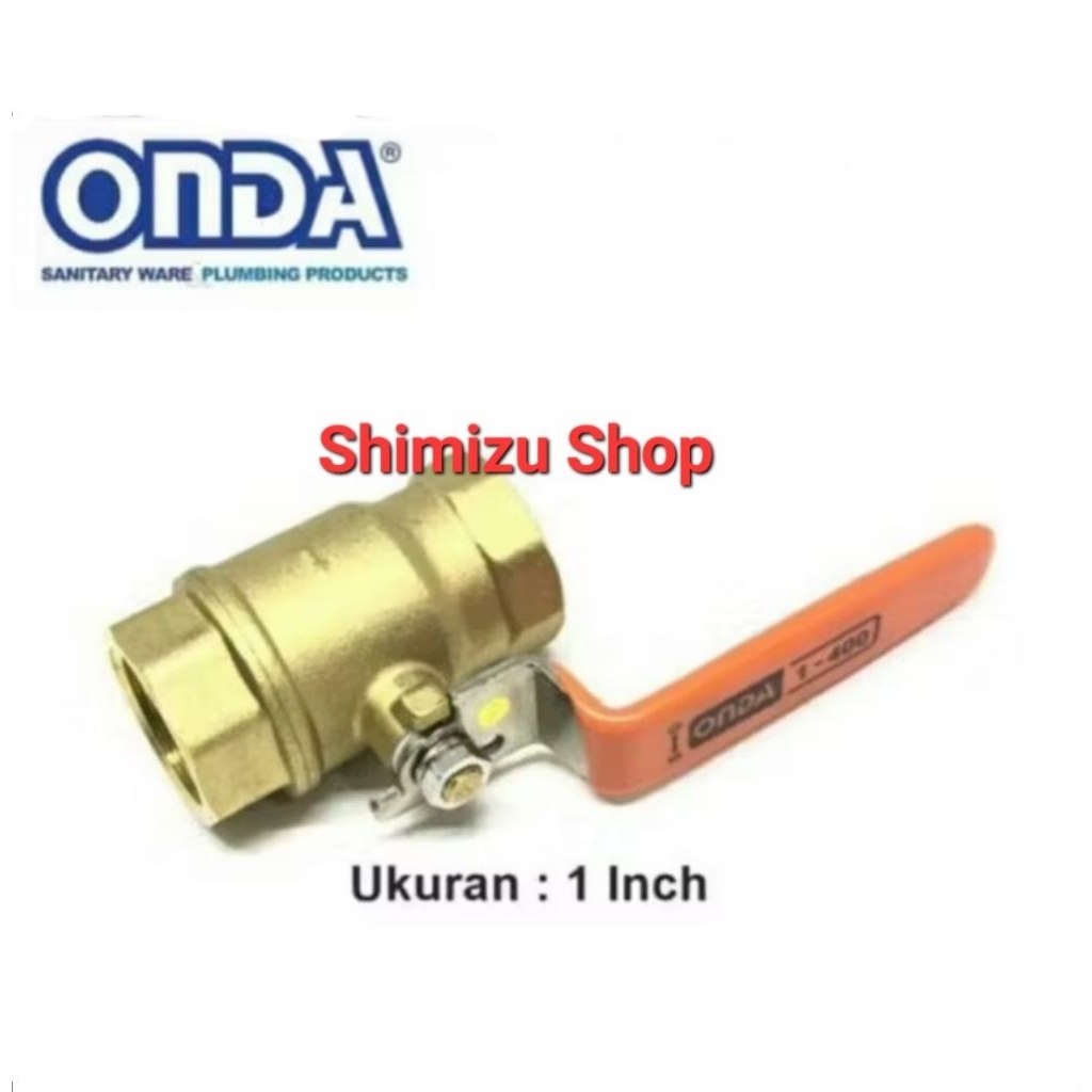 Jual Stop Kran Kuningan Onda 1" / Ballvalve kuningan Onda 1 inch ...