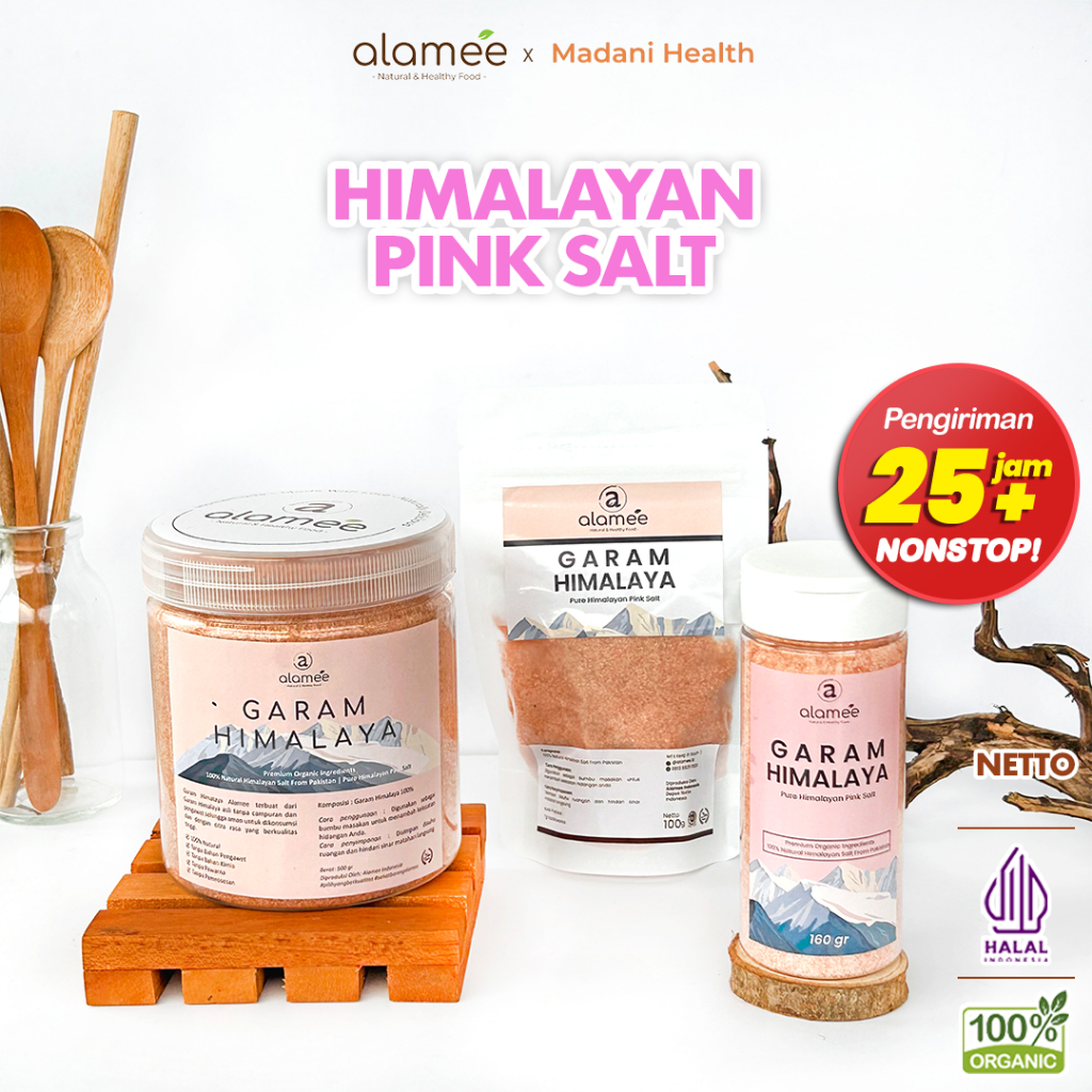 Jual GARAM HIMALAYA ORIGINAL HIMALAYAN SALT SEA SALT 100gr PINK ROCK ...