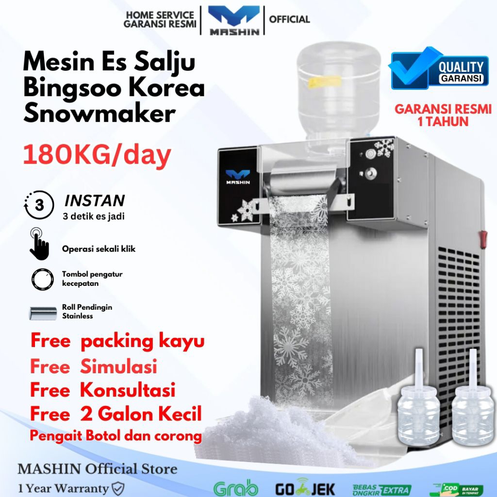 Jual Mashin - Mesin Es Krim Bingsoo 360watt 180kg/24jam Bingsu Korea ...